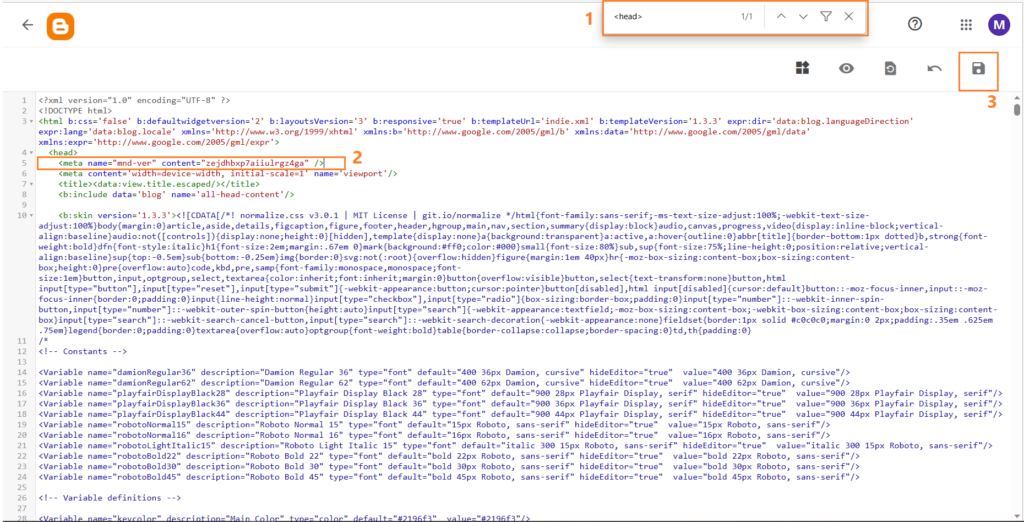 Blogspot website validation example - Mondiad Blog